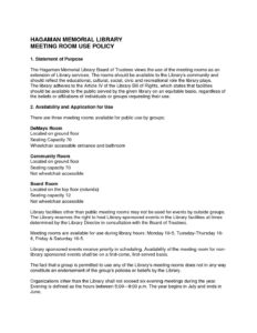 Meeting Room Use Policy Revised August 2014 PDF – Hagaman Memorial Library