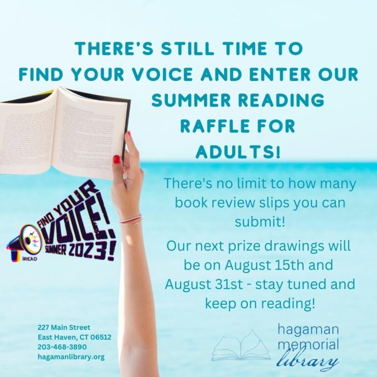 Find Your Voice! Enter the Library’s Summer Reading Raffle! – Hagaman ...